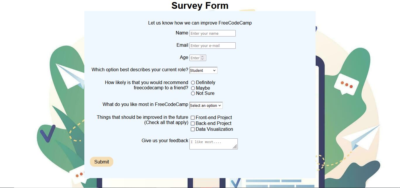 Survey_Form | My Portfolio